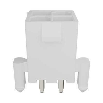 Mini-Fit Jr. Vertical Header, 4.20mm Pitch, Dual Row, 4 Circuits, with Snap-in Plastic Peg PCB Lock, PA Polyamide Nylon 6/6 94V-0, Matte Tin, Natural for sale