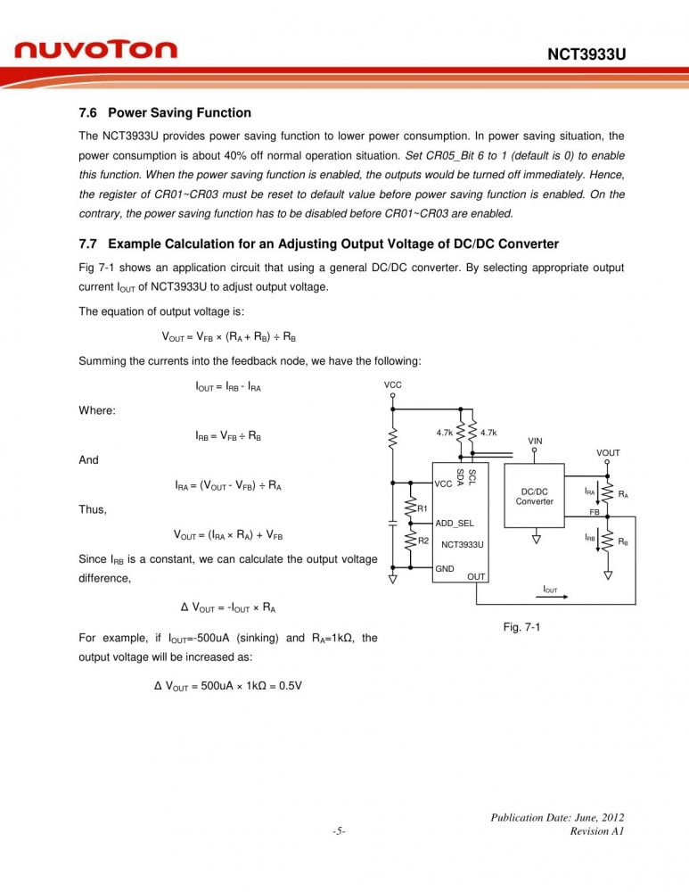 NCT3933U datasheet page 9