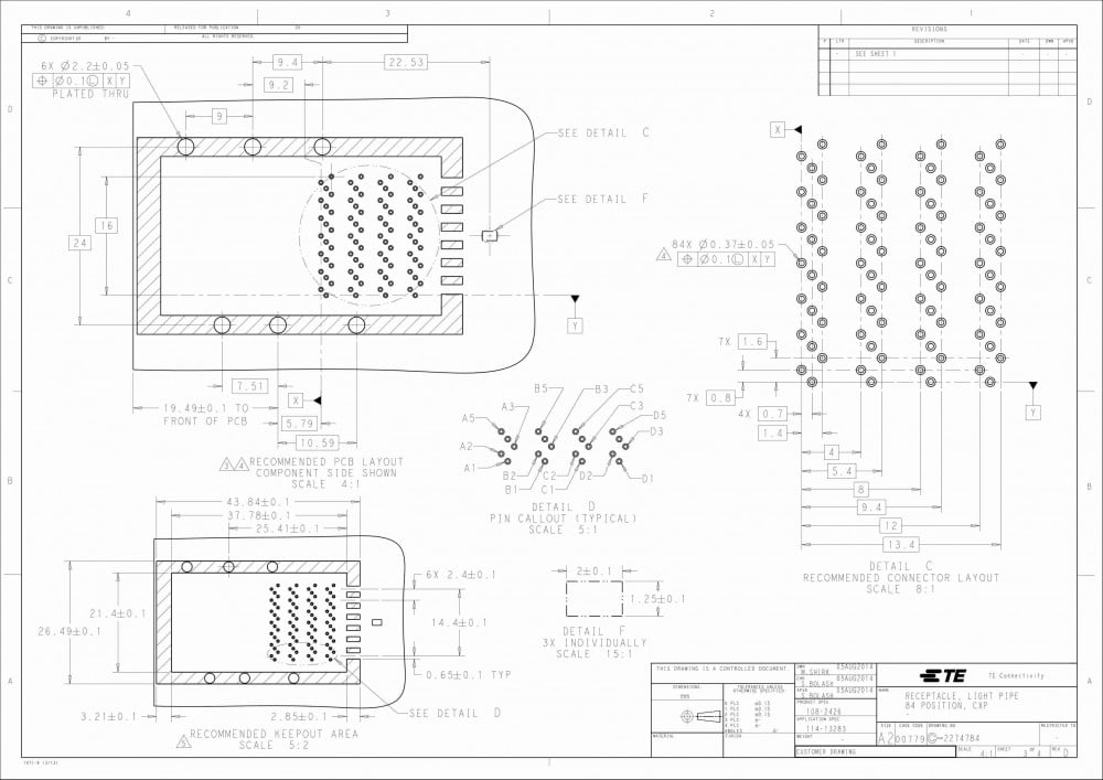 TE Connectivity 2274784-3 drawing page 3