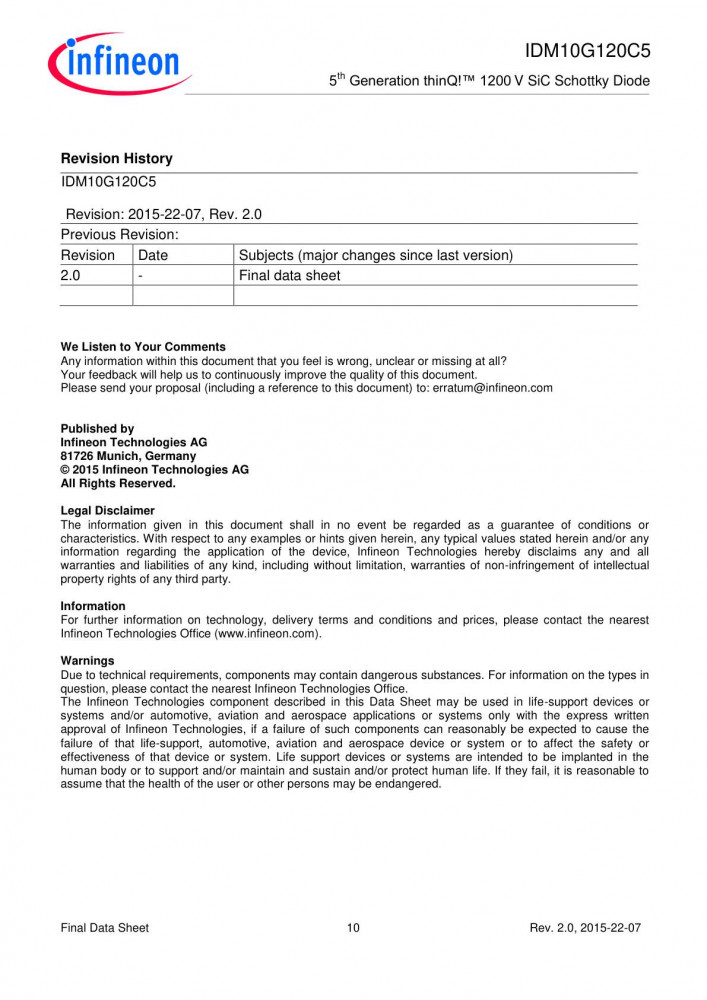 IDM10G120C5XTMA1 datasheet page 10