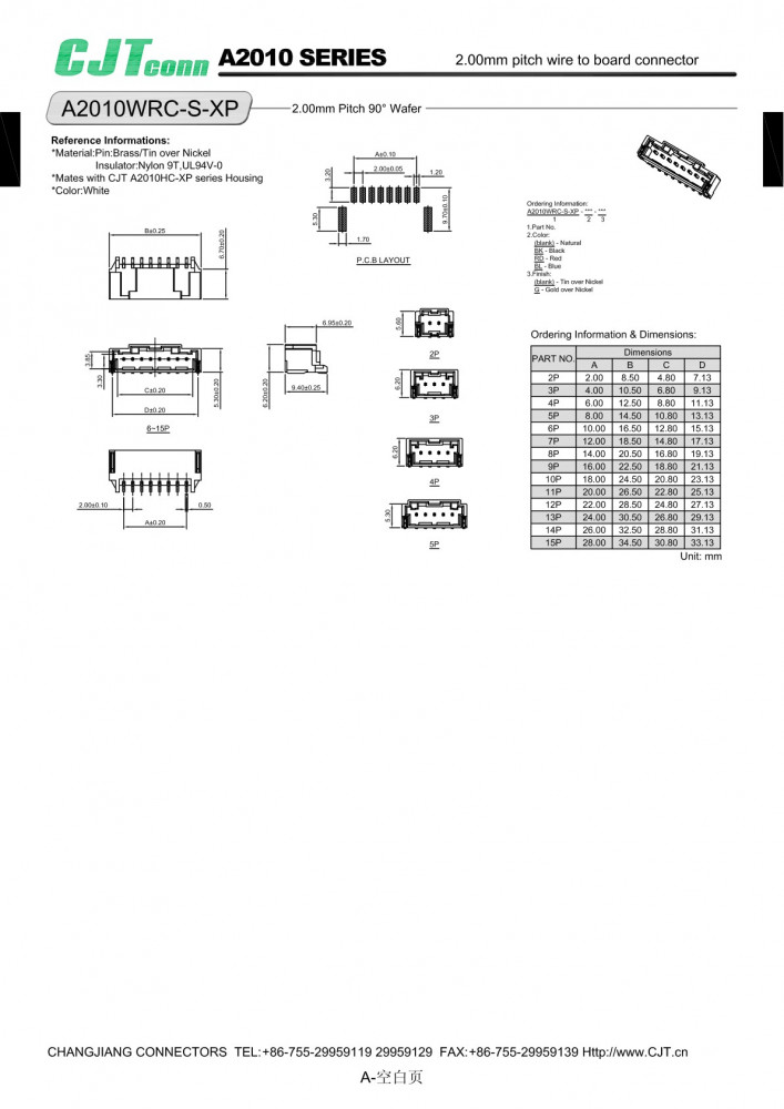 CJT A2010 series datasheet page 8