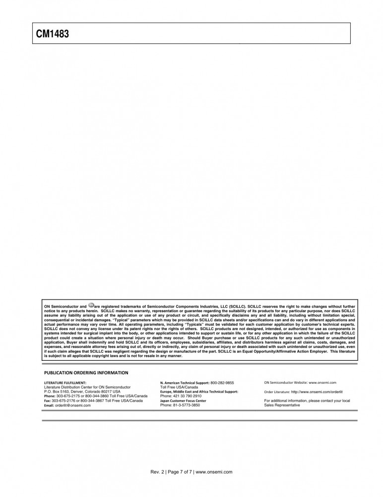 CM1483 datasheet page 8
