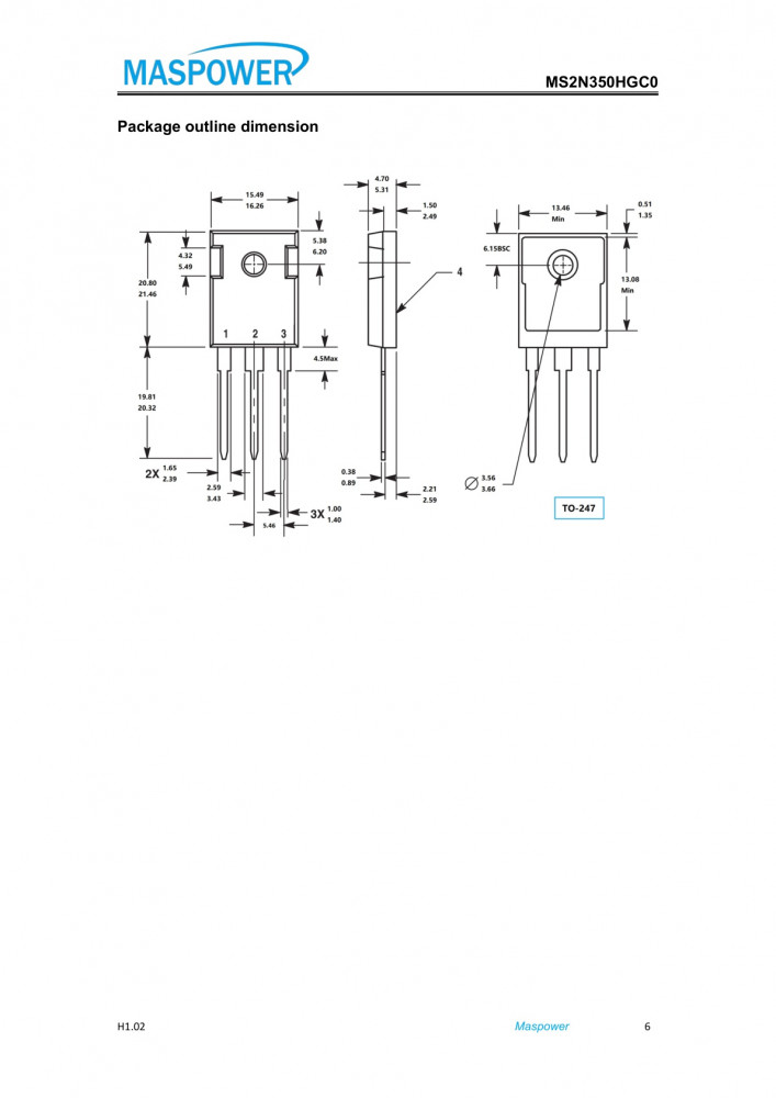 MS2N350HGC0 datasheet page 6