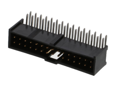 Picoflex Surface Mount Latched Vertical Header with PCB Pegs, 10 Circuits, PdNi with Gold Flash Plating, Black