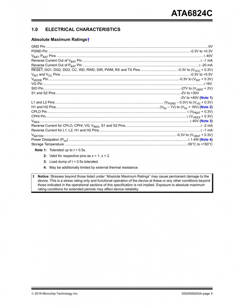 ATA6824C datasheet page 5