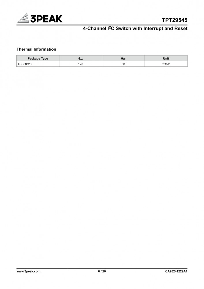 TPT29545 datasheet page 6