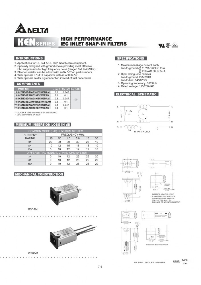 DELTA 08KENG3EAM-R technical document