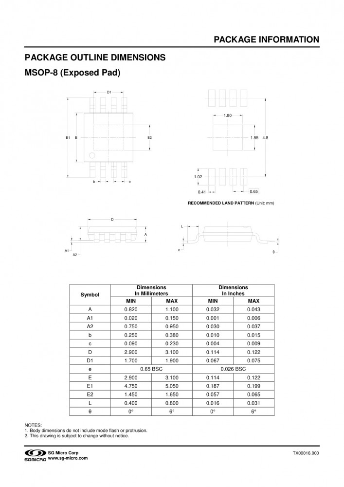SGM8418 datasheet page 9