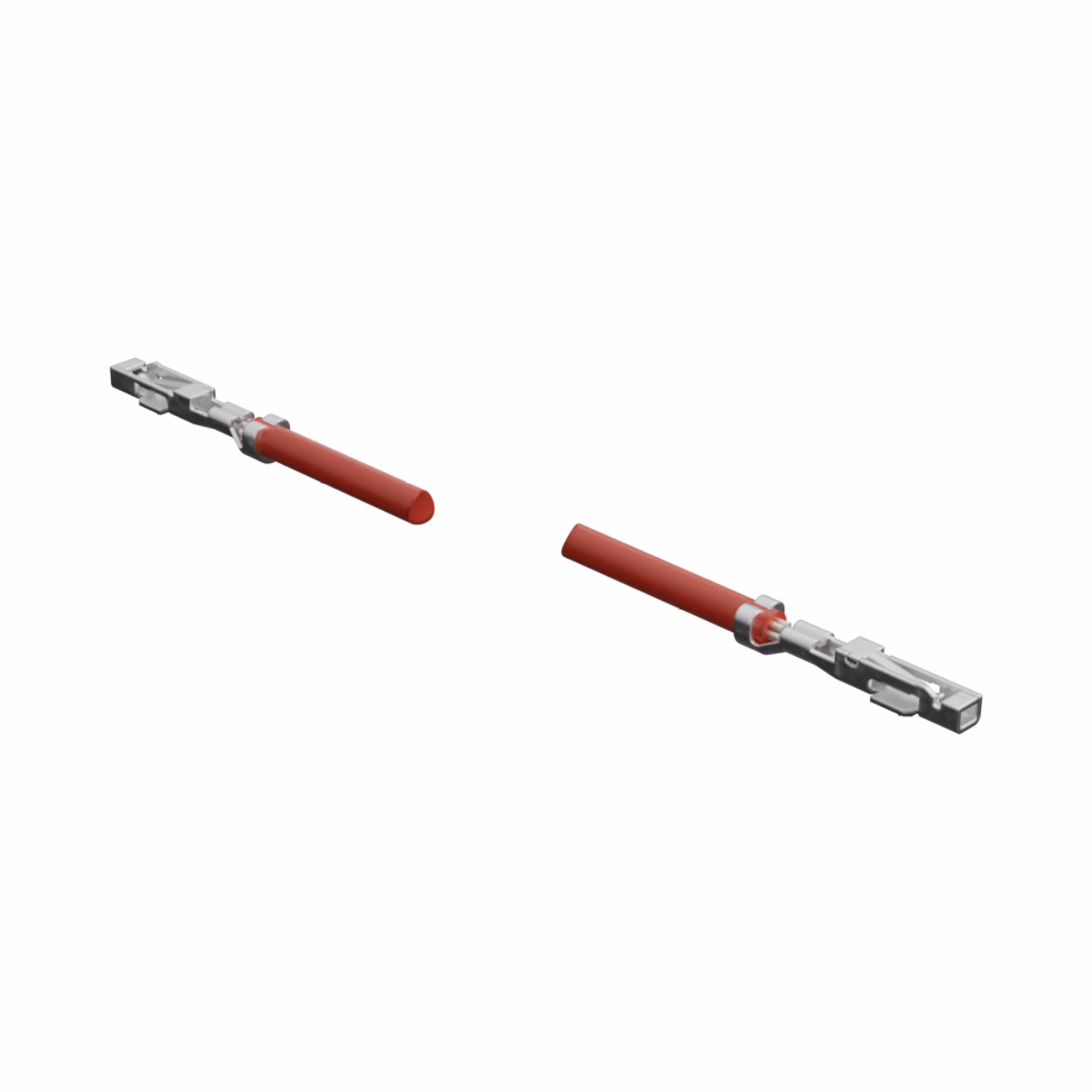 Pre-Crimped Lead iGrid Female-to-iGrid Female, Tin (Sn) Plating, 150.00mm Length, 22 AWG, Red for sale