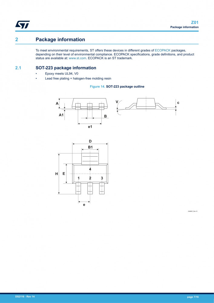 Z01 series datasheet page 7