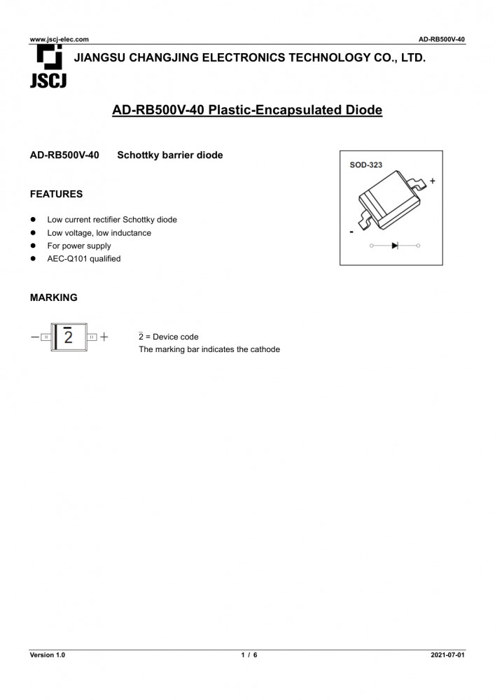 AD-RB500V-40 datasheet page 1