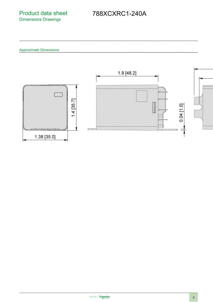 788XCXRC1240A technical document page 3