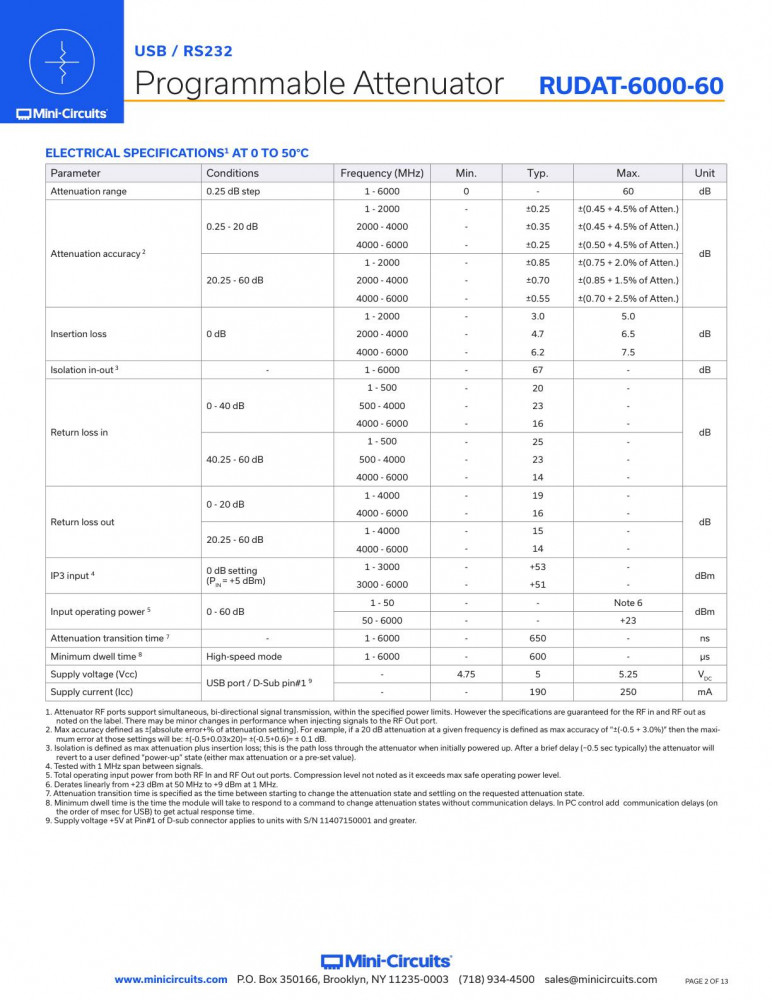 RUDAT-6000-60 technical document page 2
