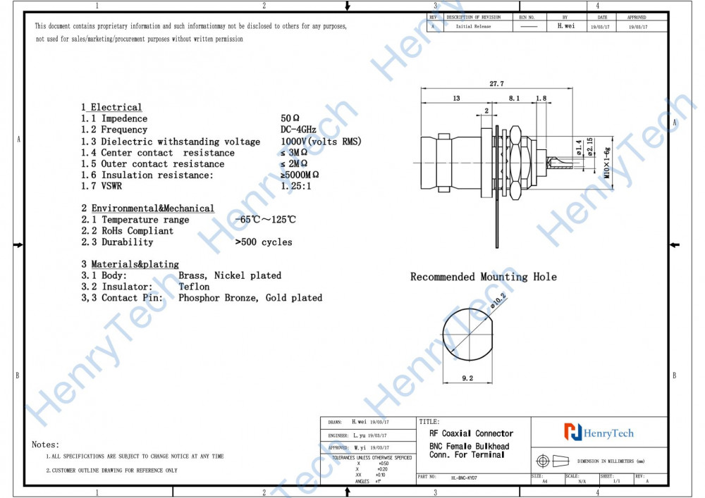 HL-BNC-KYD7 technical document preview