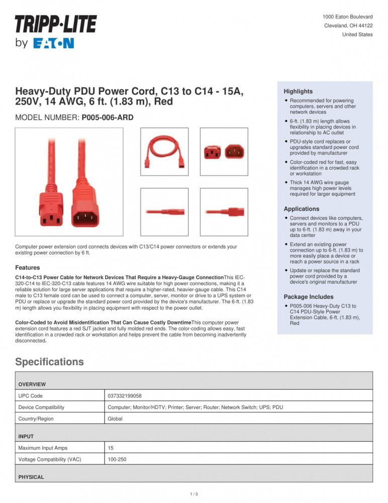 P005-006-ARD technical document page 1