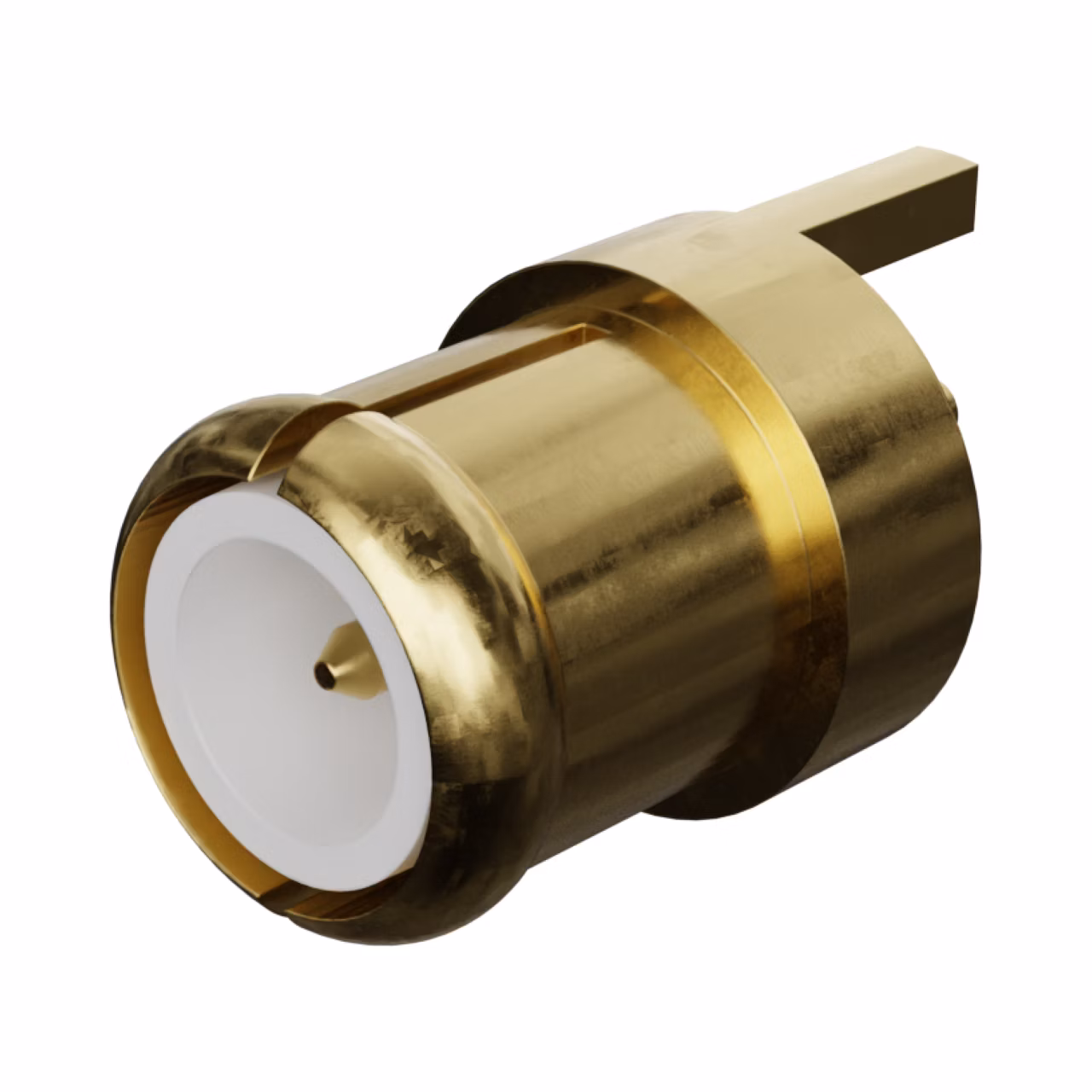 MCX Plug, Straight, PCB Receptacle, Through Hole, Brass Body, Gold (Au) Plated, Tray, 50 Ohms for sale