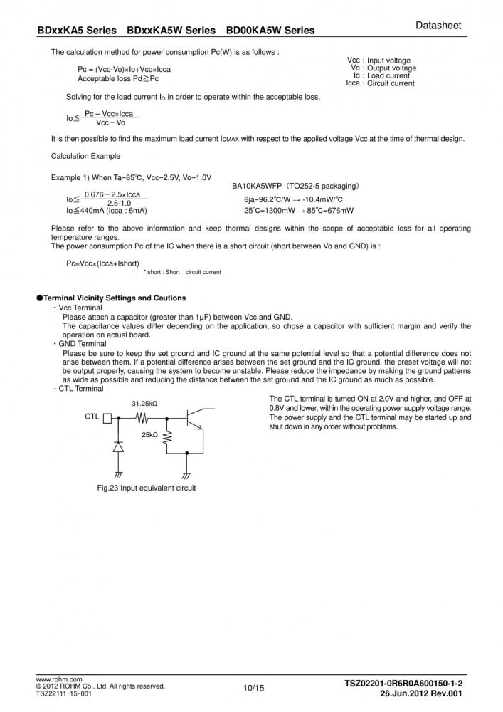 ROHM BD12KA5FP-E2 datasheet page 10