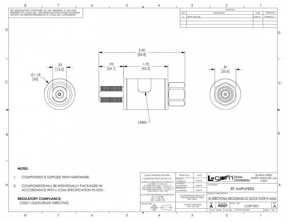 LCSP1001 technical document page