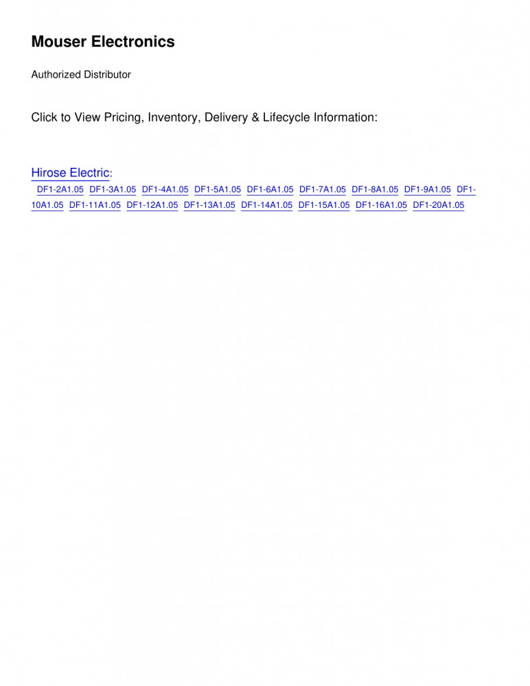 HRS DF1 series technical drawing page 2