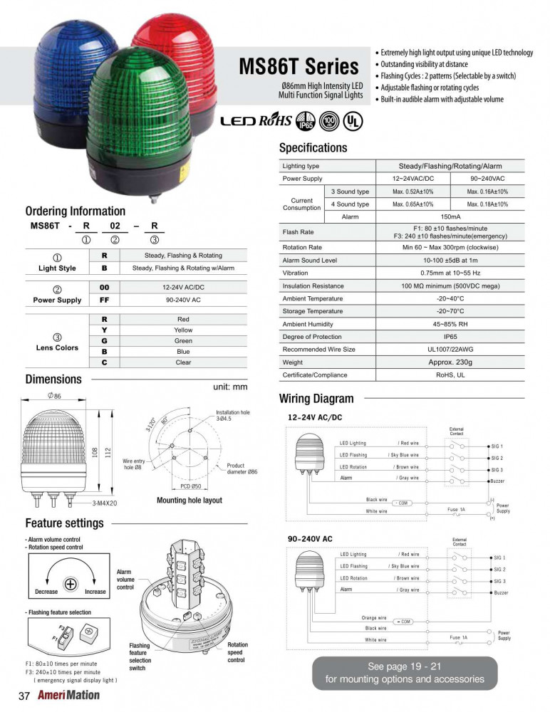 MS86T Series product documentation page