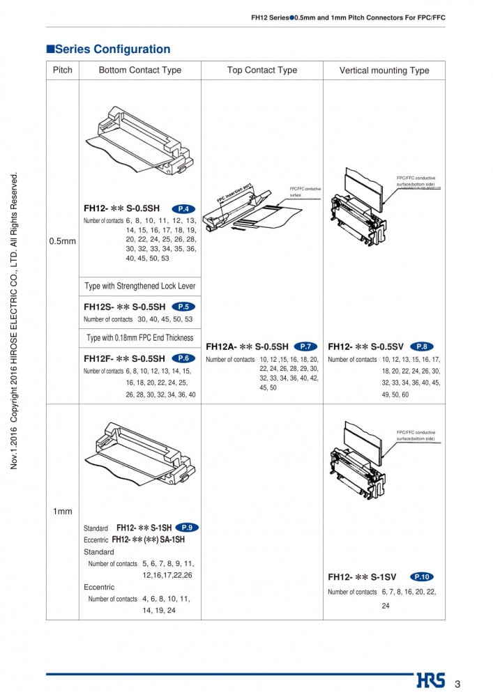HRS FH12 datasheet page 3