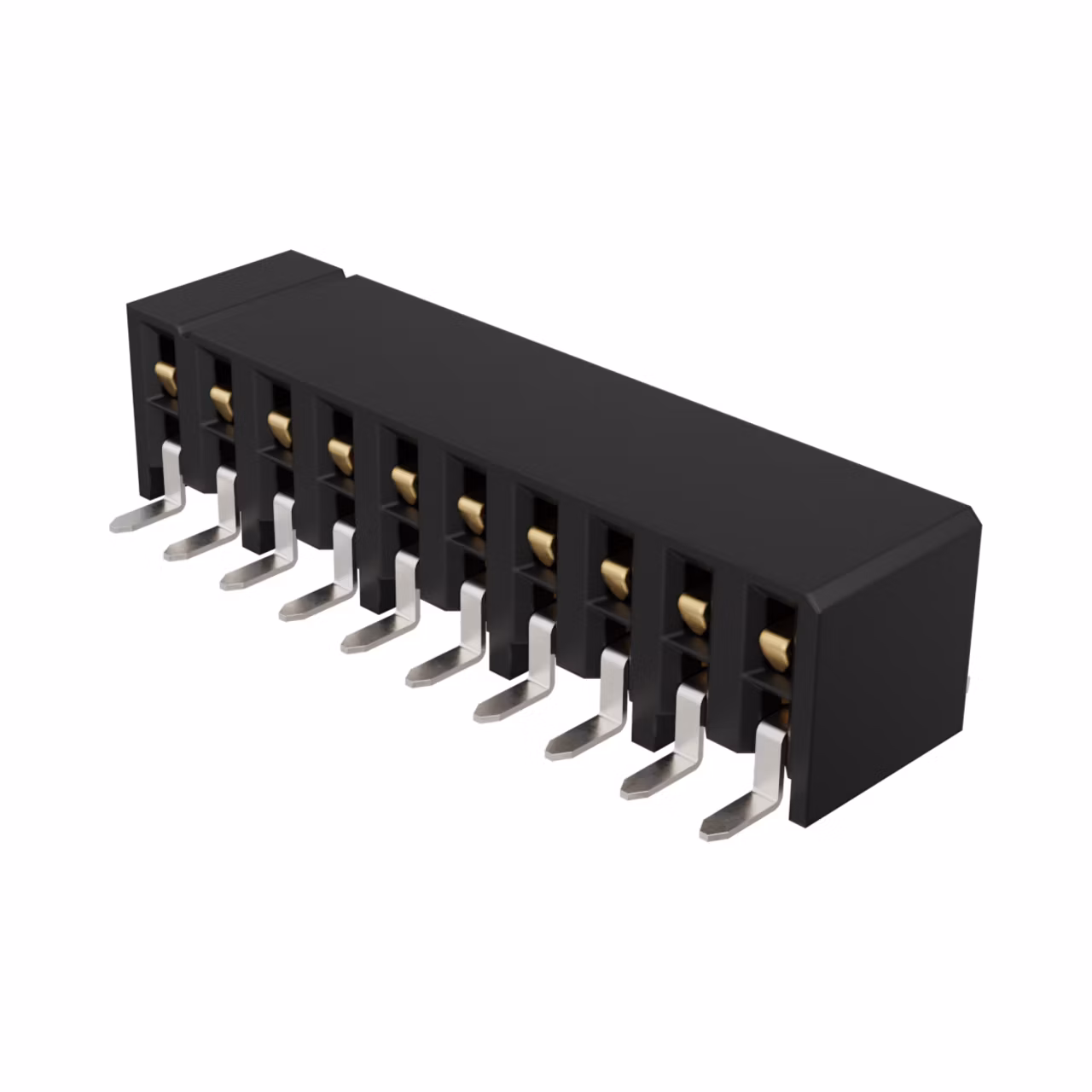 Milli-Grid Receptacle, Surface Mount, Side Entry, 0.76µm Gold (Au) Plating, 20 Circuits, Lead-Free, Tube for sale