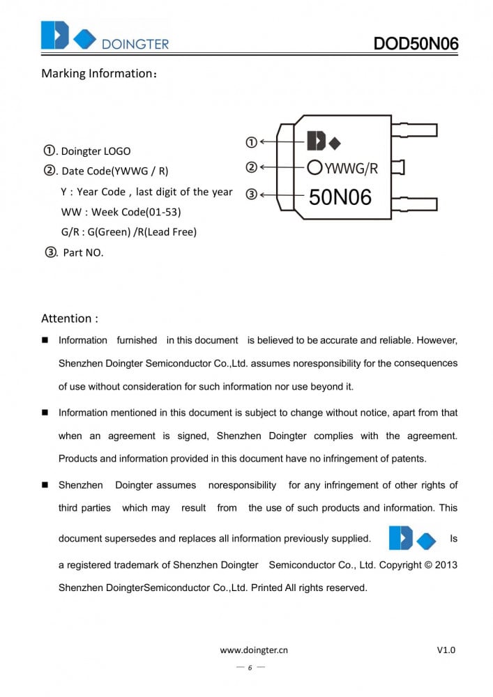 DOD50N06 datasheet page 6