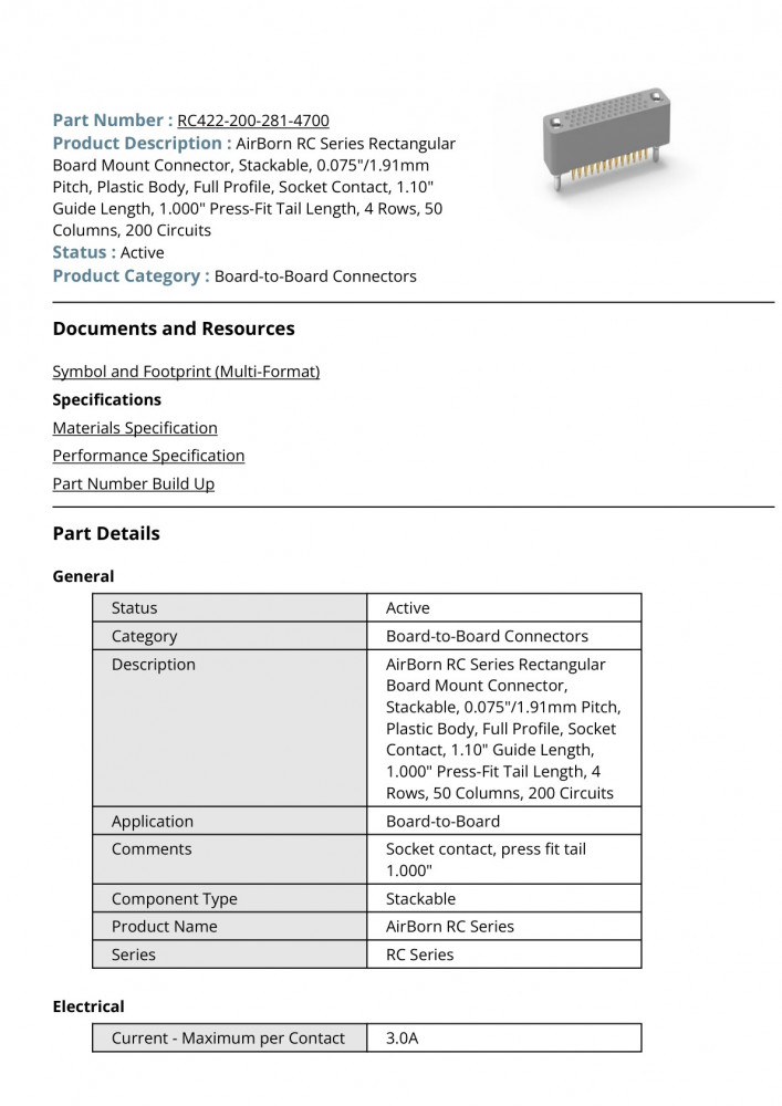 RC422-200-281-4700 technical document page 1