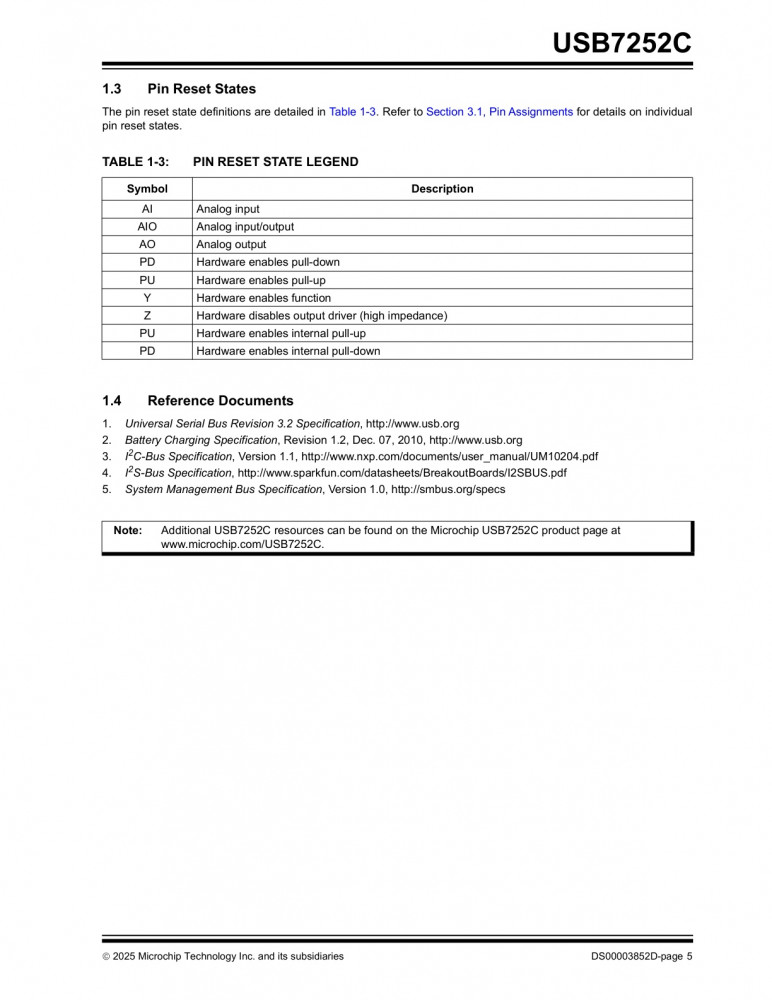 USB7252C technical document page 5