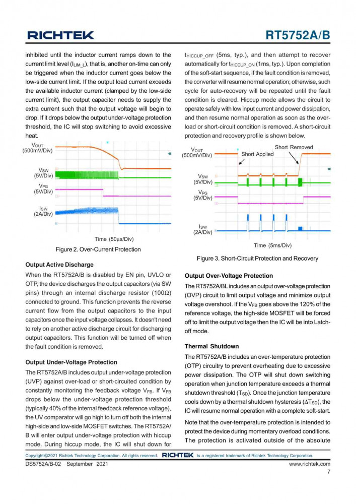 RT5752BHGJ6 datasheet page 7