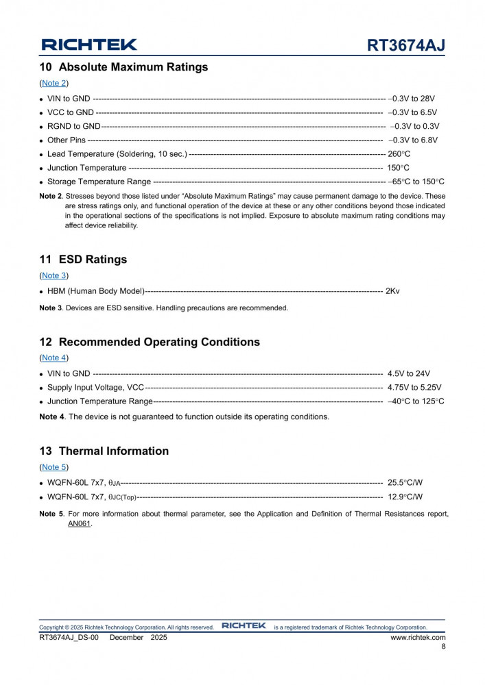 RT3674AJ datasheet page 8