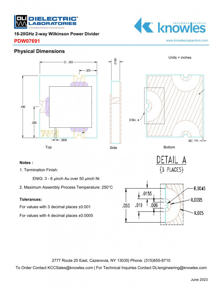 PDW07691-T datasheet page 3