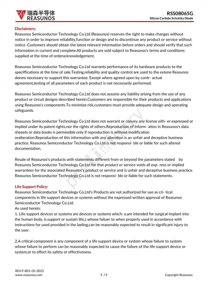 RSS08065G datasheet page 6