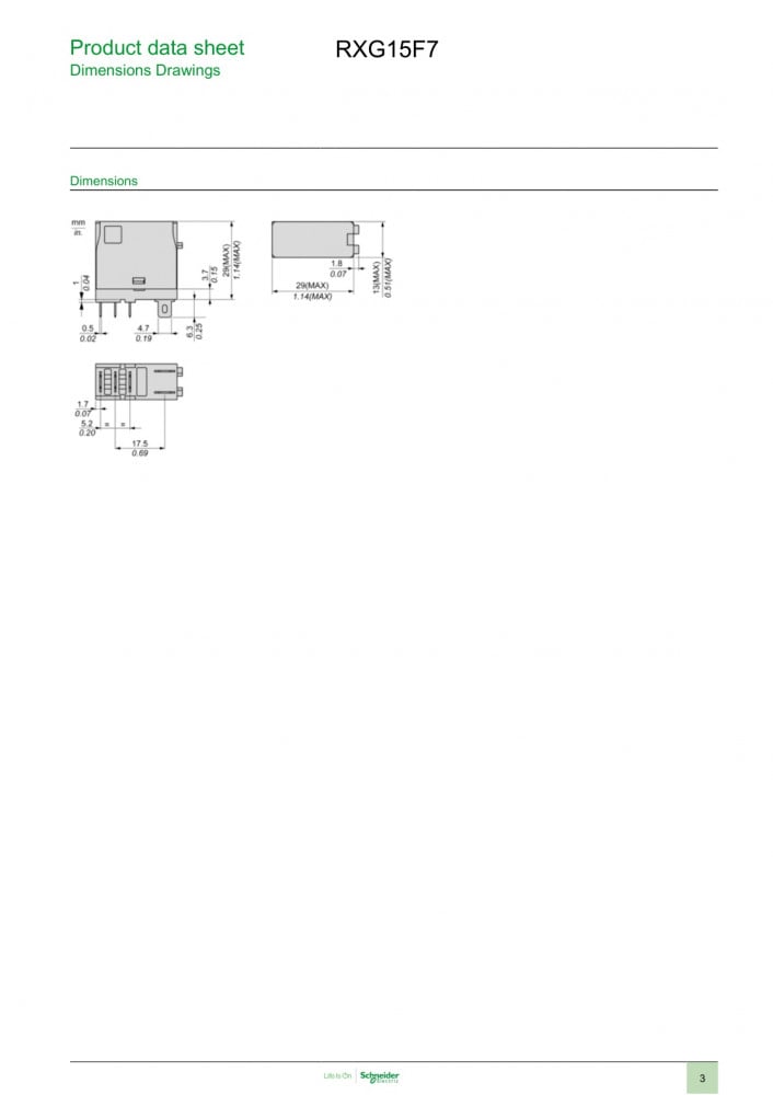 RXG15F7 technical document page 3