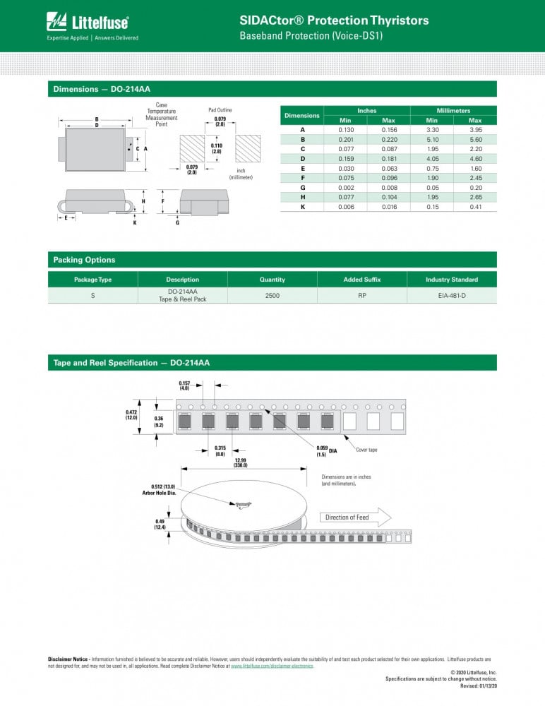 P0640SBLRP datasheet page 5