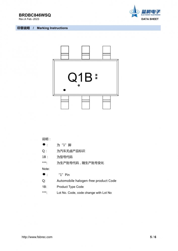BRDBC846WSQ datasheet page 5