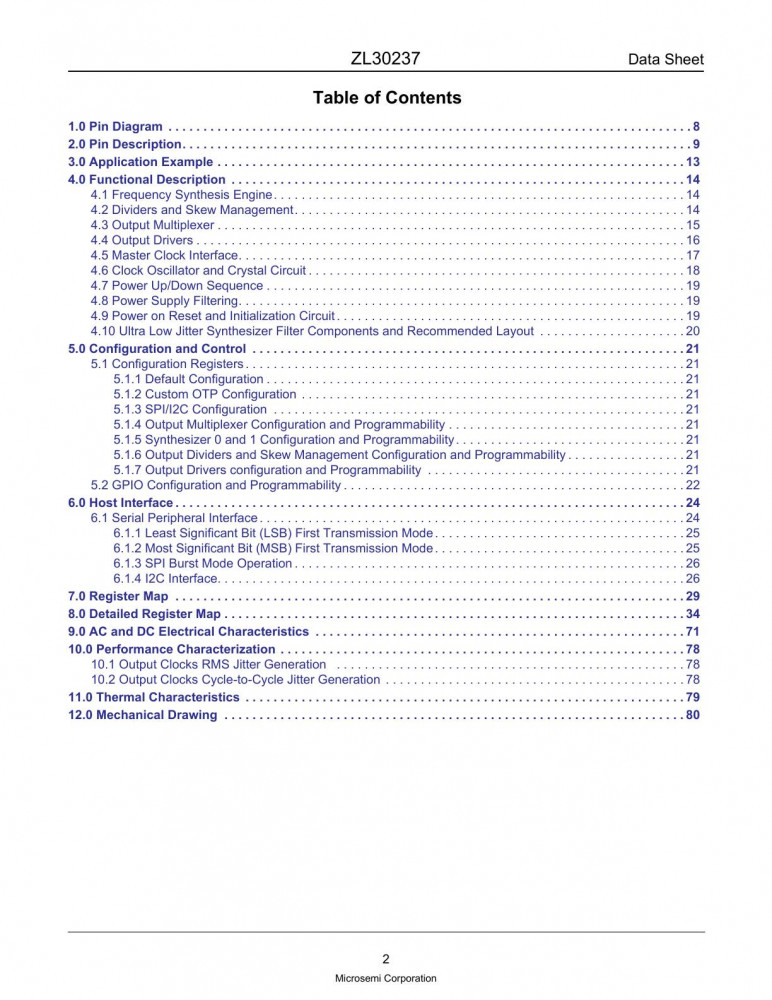 ZL30237 datasheet page 2