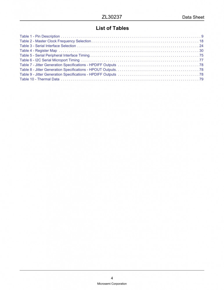 ZL30237 datasheet page 4