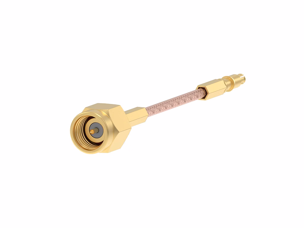 SMA Straight Plug to MMCX Straight Plug on RG-316 Cable, 1.0m Length, 50 Ohms
