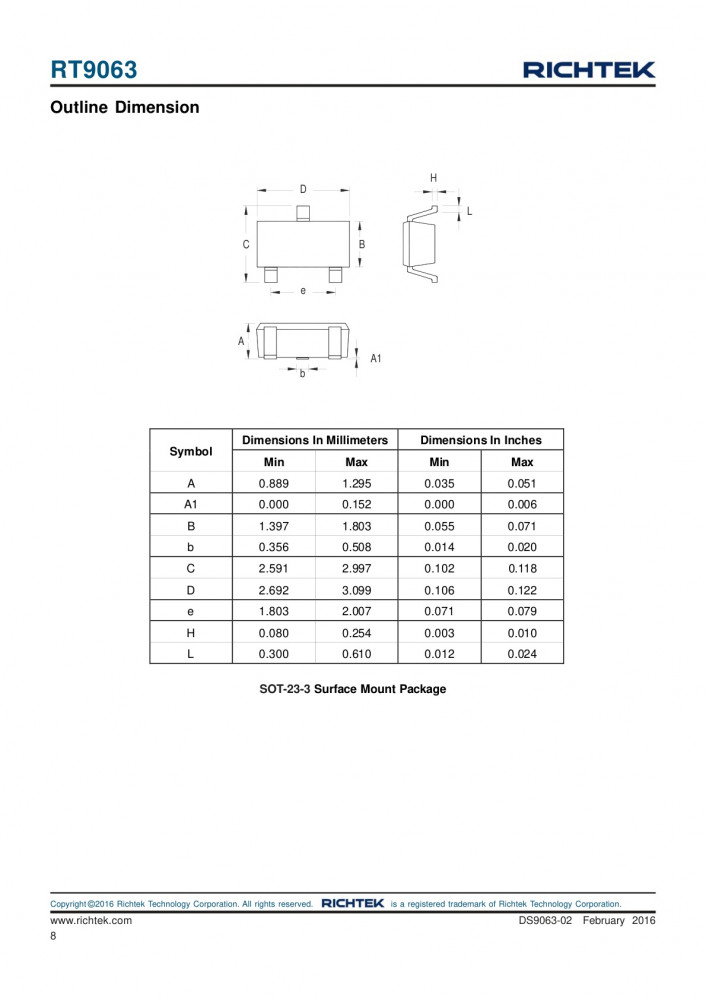 RT9063 datasheet page 8