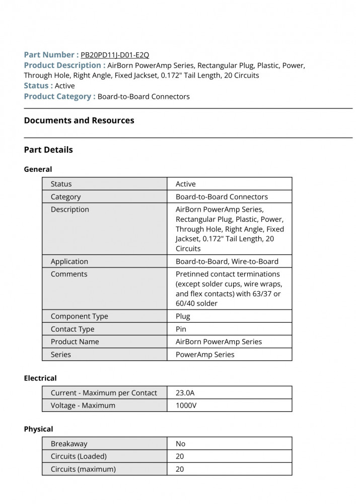 PB20PD11J-D01-E2Q technical document image, page 1