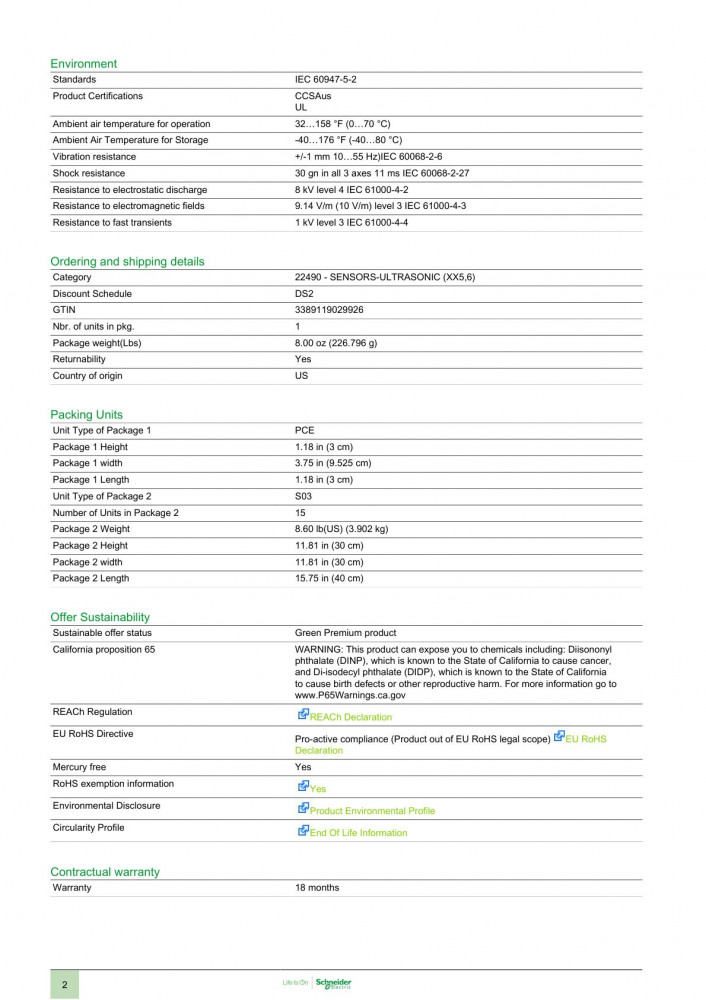 XX9V3A1F1M12 technical document page 2