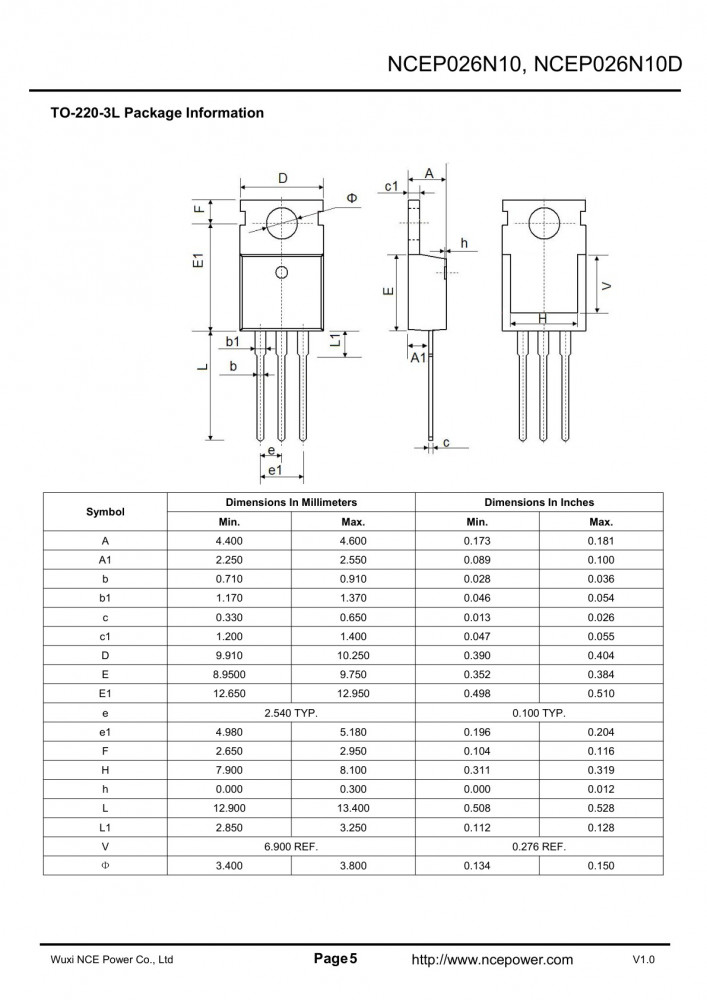 NCEP026N10 datasheet page 5