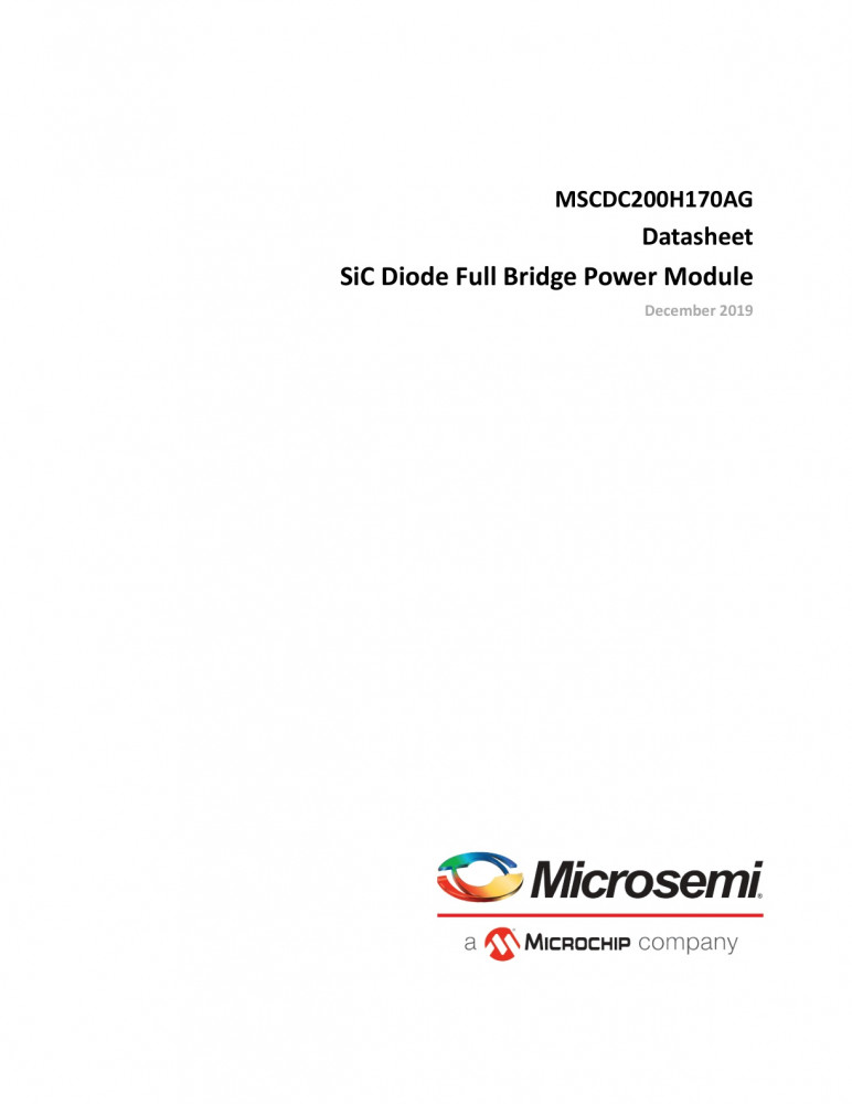 MSCDC200H170AG datasheet page 1