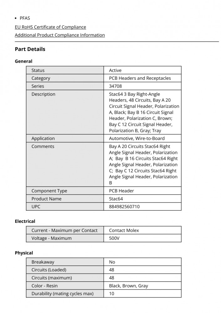 MOLEX 347083095 technical document image, page 2