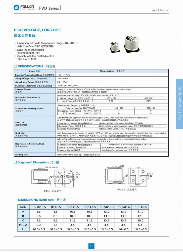 FOLLON product document page 1