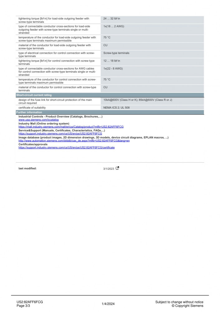 82AFF6FCG technical document page 3