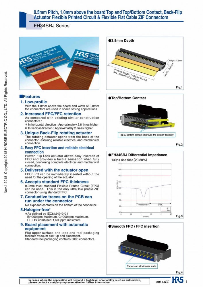 FH34SRJ datasheet page 1