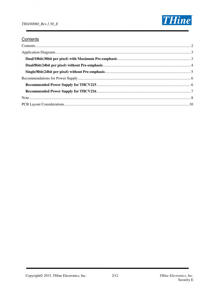 THCV216 technical document page 2