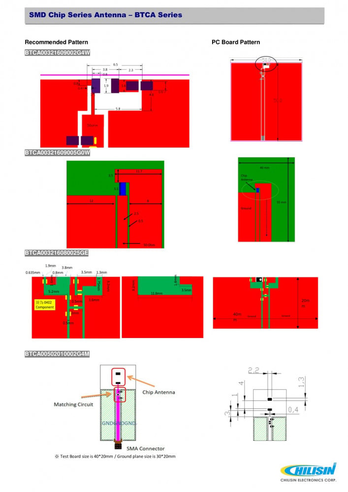 Chilisin BTCA series datasheet page 2